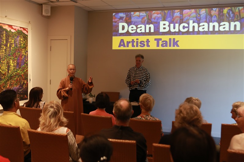 紐西蘭抽象與風景畫家Dean Buchanan藝術分享會 藝術激勵自我提升 – 紐西蘭佛光山